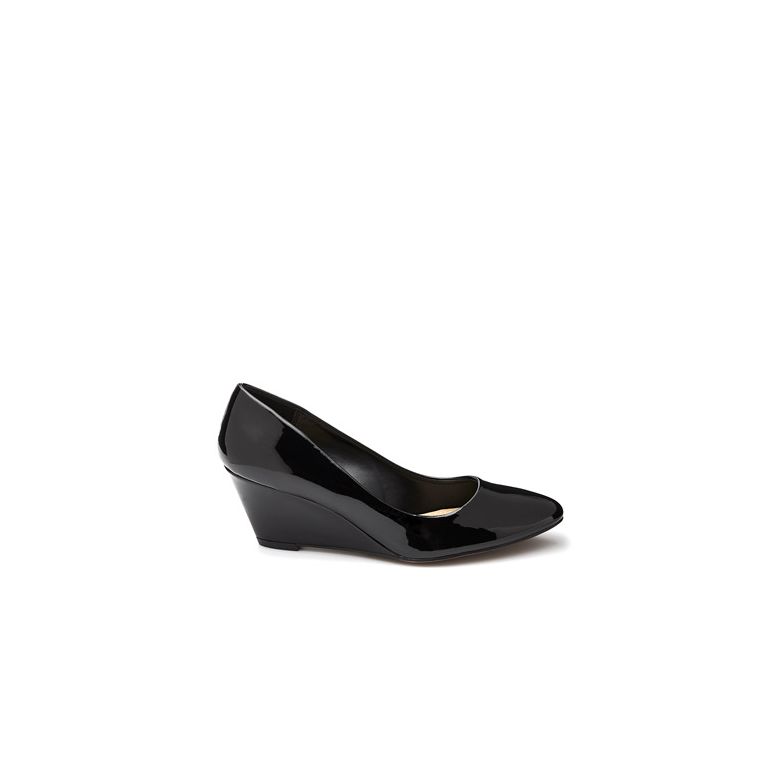 BOUNTY Black Patent Wedge Heels | Buy Women's HEELS Online | Novo Shoes NZ