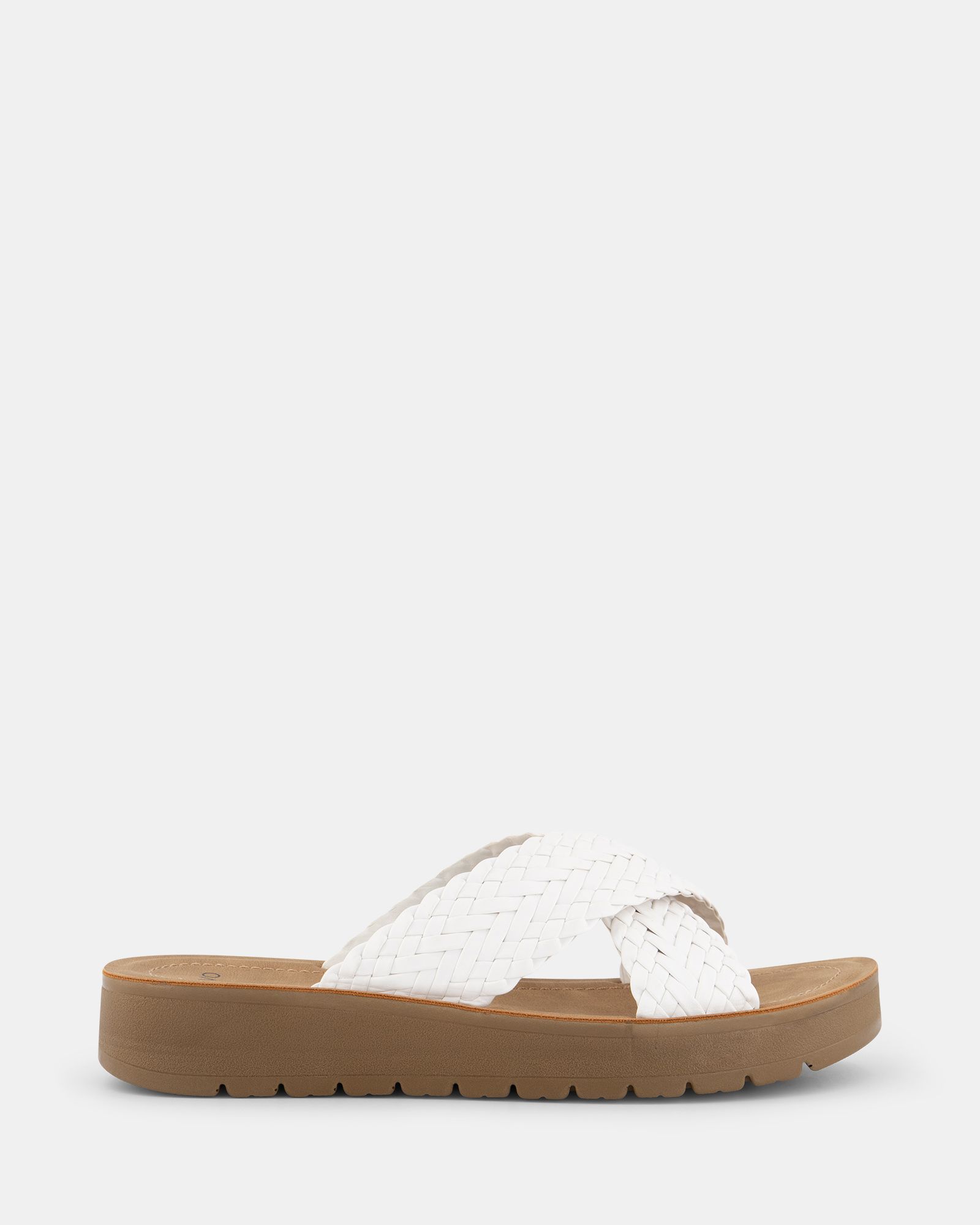 SINTA WHITE Flatform | Buy Women's SANDALS Online | Novo Shoes NZ