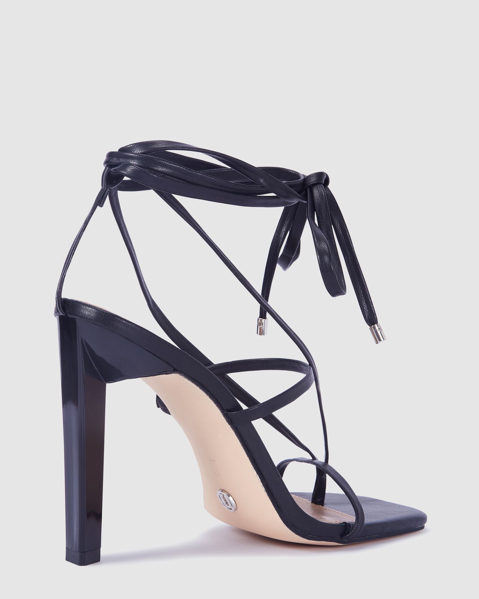 ZAVO BLACK Lace-Up Heels | Buy Women's HEELS Online | Novo Shoes NZ