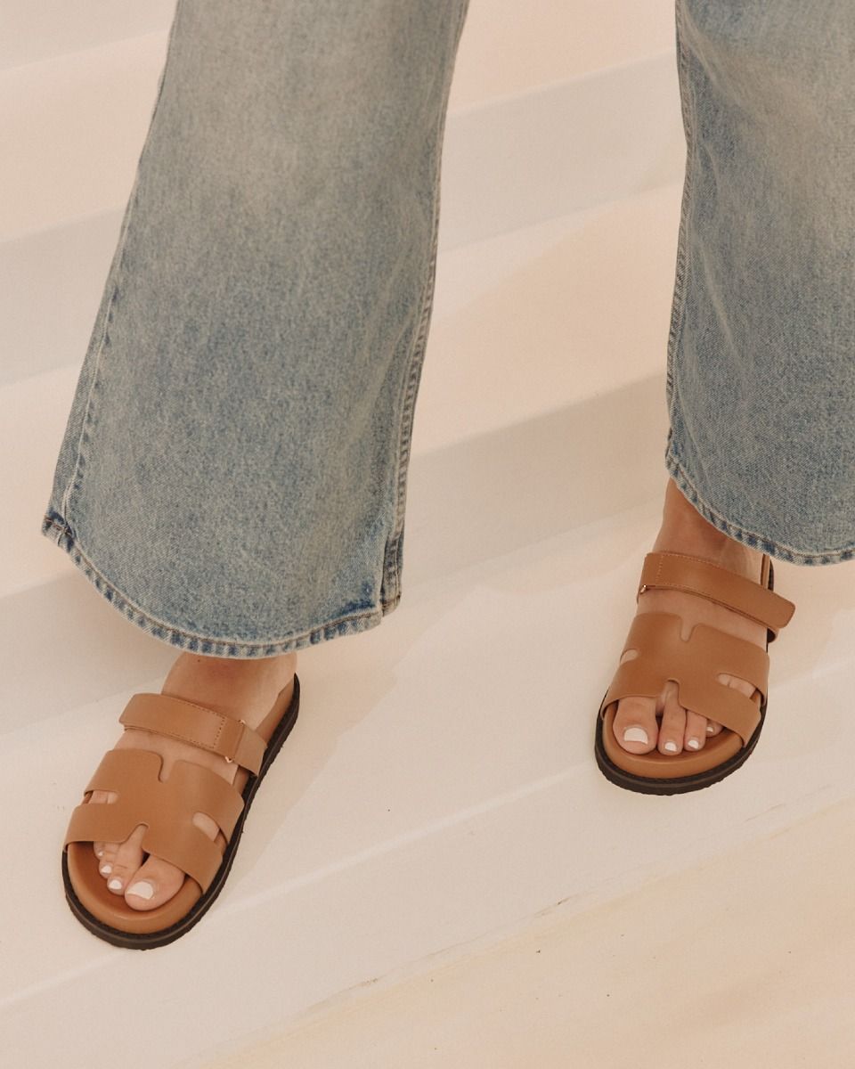 SLOTHY CARAMEL Sandals | Buy Women's SANDALS Online | Novo Shoes NZ